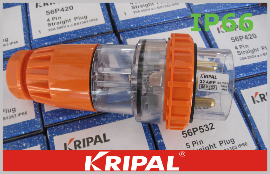 5 في الهواء الطلق دبوس 20 أمبير IP66 الاسترالية المكونات السلطة تمديد ...